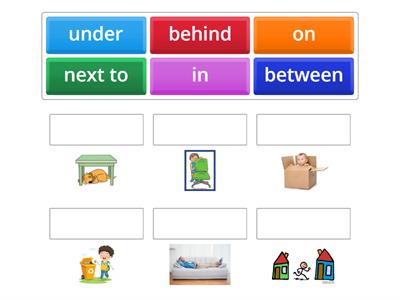 Opposite next to behind between - Teaching resources