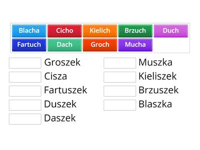 Ch wymienne na sz - Materiały dydaktyczne