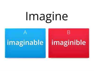 Adjectives with able and ible - Recursos de ensino