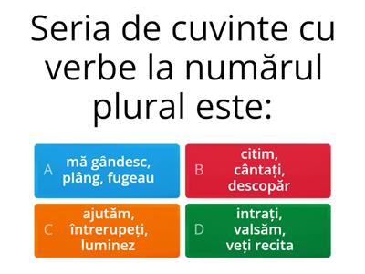 Clasa 3 Verbul - Resurse didactice