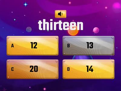 11 20 numbers quiz - Teaching resources