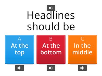 Newspaper headlines - Teaching resources
