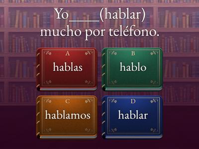 Verbos en el preterito que terminan en ar - Teaching resources