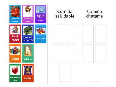 Comida chatarra y saludable - Teaching resources