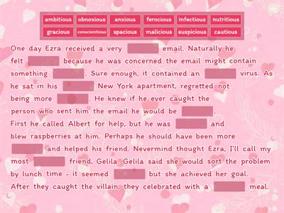 Cious or tious - Teaching resources