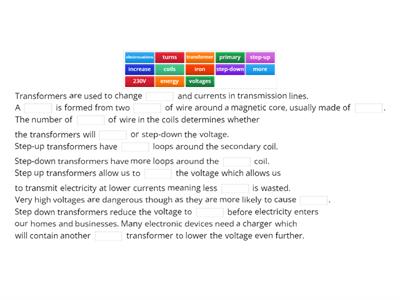 Transformers - Teaching resources
