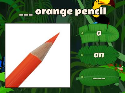 Articles a an for kids - Teaching resources