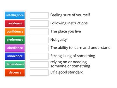 Ence ent ency - Teaching resources