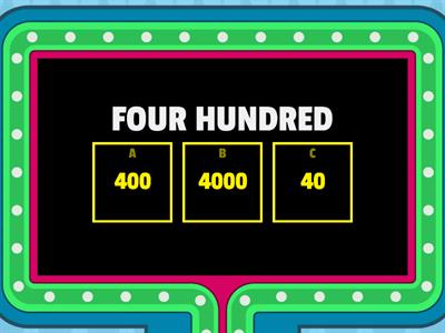 Numbers 1 1000 - Recursos didácticos