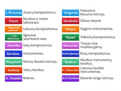 Muzika Ritmas - Mokymo ištekliai