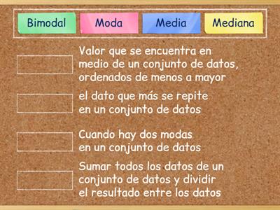 Media Moda mediana - Recursos didácticos