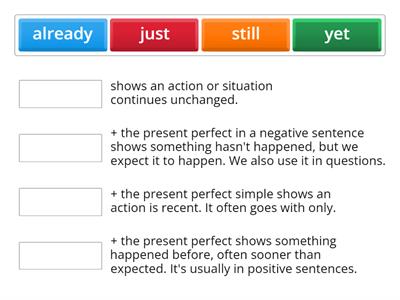 Just yet still already - Teaching resources