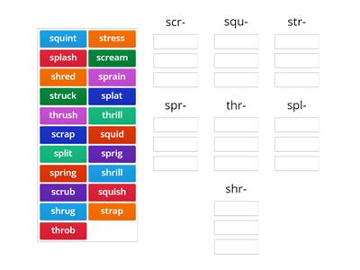 Str scr spl squ spr - Teaching resources