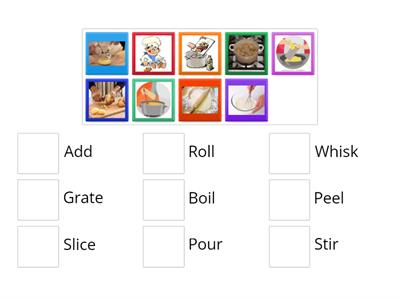 Food cooking verbs - Recursos didácticos