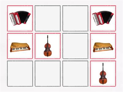 Jogo da memória instrumentos musicais - Recursos de ensino