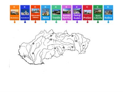 Slepa mapa slovensko - Učebné zdroje