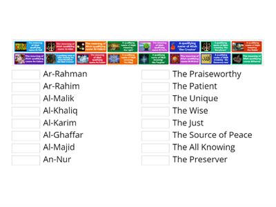 Names of allah - Teaching resources