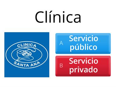 Servicios públicos y privados - Recursos didácticos