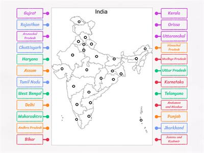 State map of india - Teaching resources