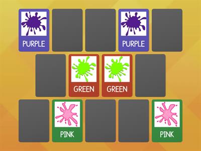 Colours Memory game - Recursos didácticos