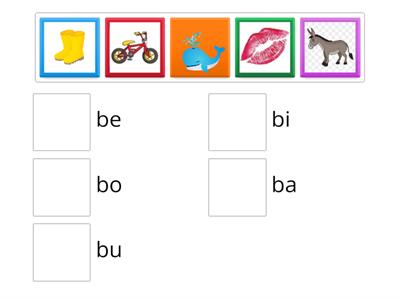 Silabas ba be bi bo bu - Recursos didácticos