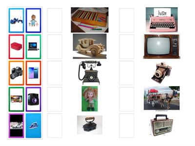 Objetos antigos e atuais historia - Recursos de ensino