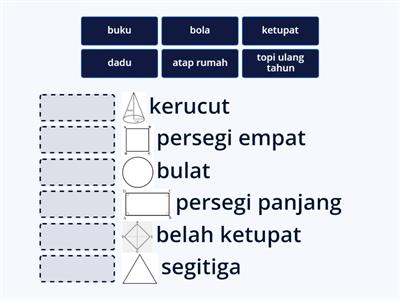 Mengenal bentuk - Recursos didácticos