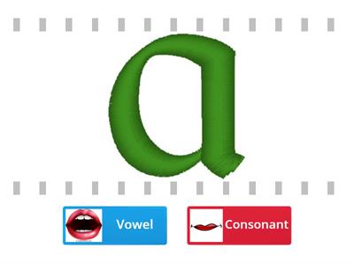 Vowel or consonant game - Teaching resources