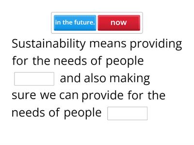 Sustainability - Teaching resources