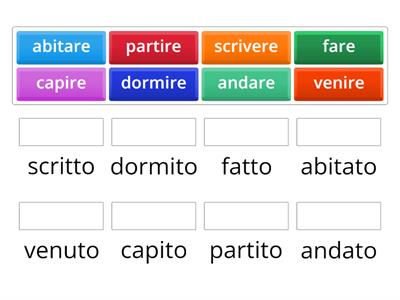 Esercizi passato prossimo - Teaching resources