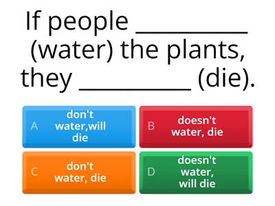 Zero first second conditional - Teaching resources