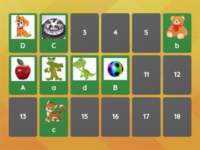 Match lower and uppercase letters - Teaching resources