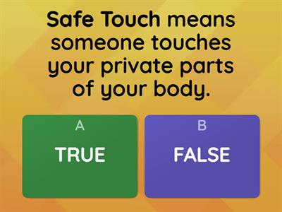 Safe unsafe touch - Teaching resources