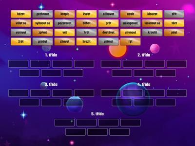 Slovesné třídy - Výukové zdroje