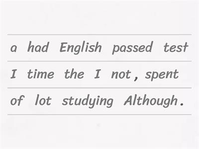 Although - Teaching resources