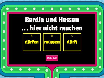 Modalverben spiele - Unterrichtsmaterialien