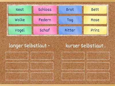 Lange und kurze vokale - Unterrichtsmaterialien