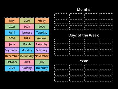 Calendar - Teaching resources