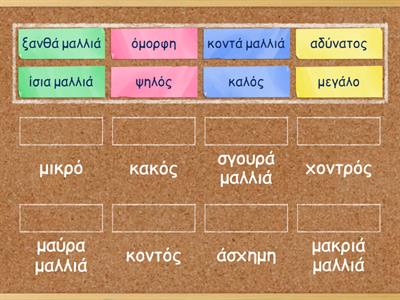 Επίθετα σε ης ης ες - Εκπαιδευτικές δραστηριότητες