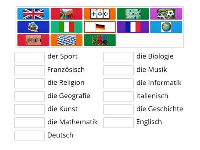 Schulfächer - Teaching resources
