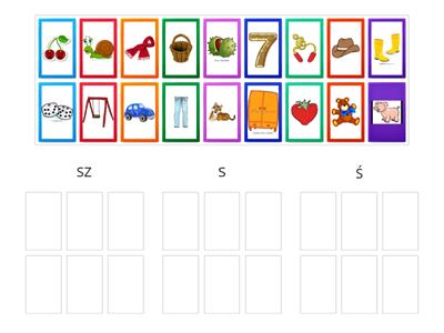 Logopedia Różnicowanie sz s - Materiały dydaktyczne