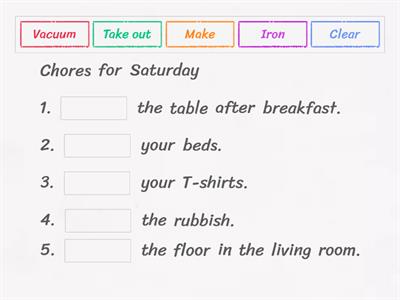 Chores - Teaching resources