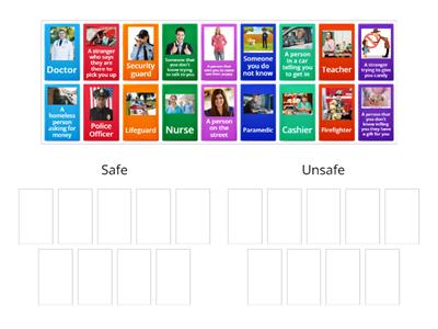Safe vs unsafe - Teaching resources