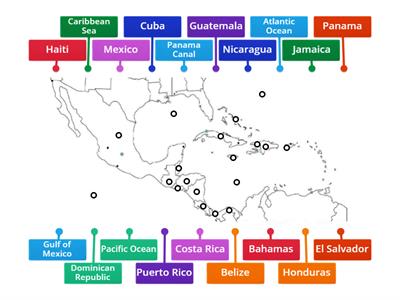 Central america countries map - Teaching resources