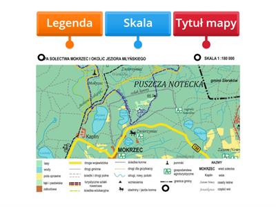 Mapa Elementy mapy - Materiały dydaktyczne