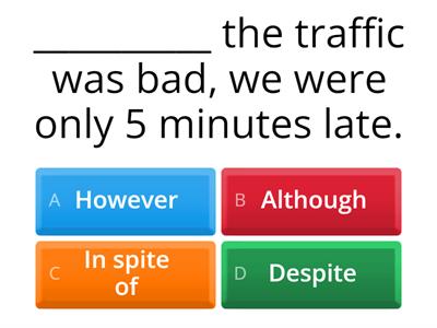 Although - Teaching resources