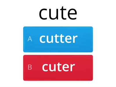 Comparative and superlative flashcards - Recursos didácticos