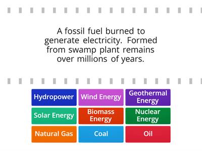 Energy Sources - Teaching resources