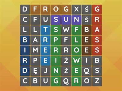 Spring wordwall - Materiały dydaktyczne