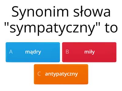 Antonimy synonimy homonimy - Materiały dydaktyczne